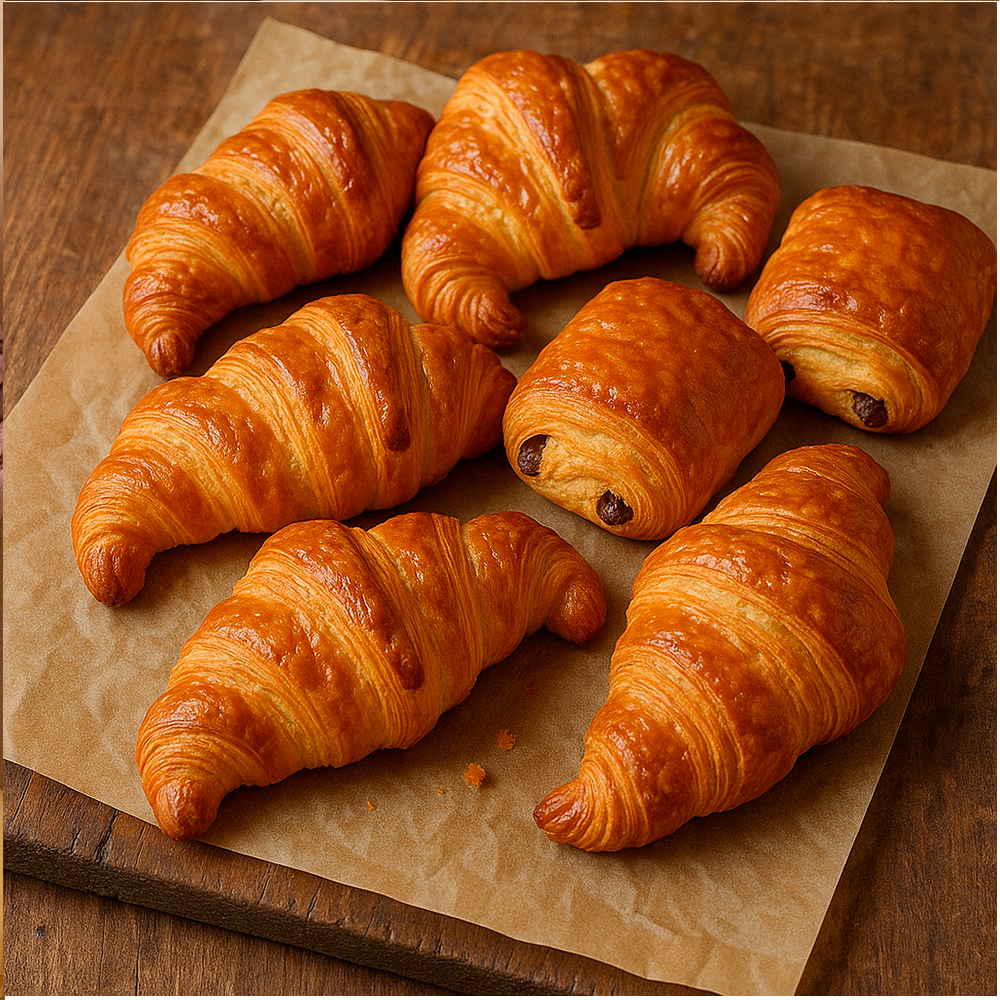 Croissants & Pain au Chocolat - happybaking.org